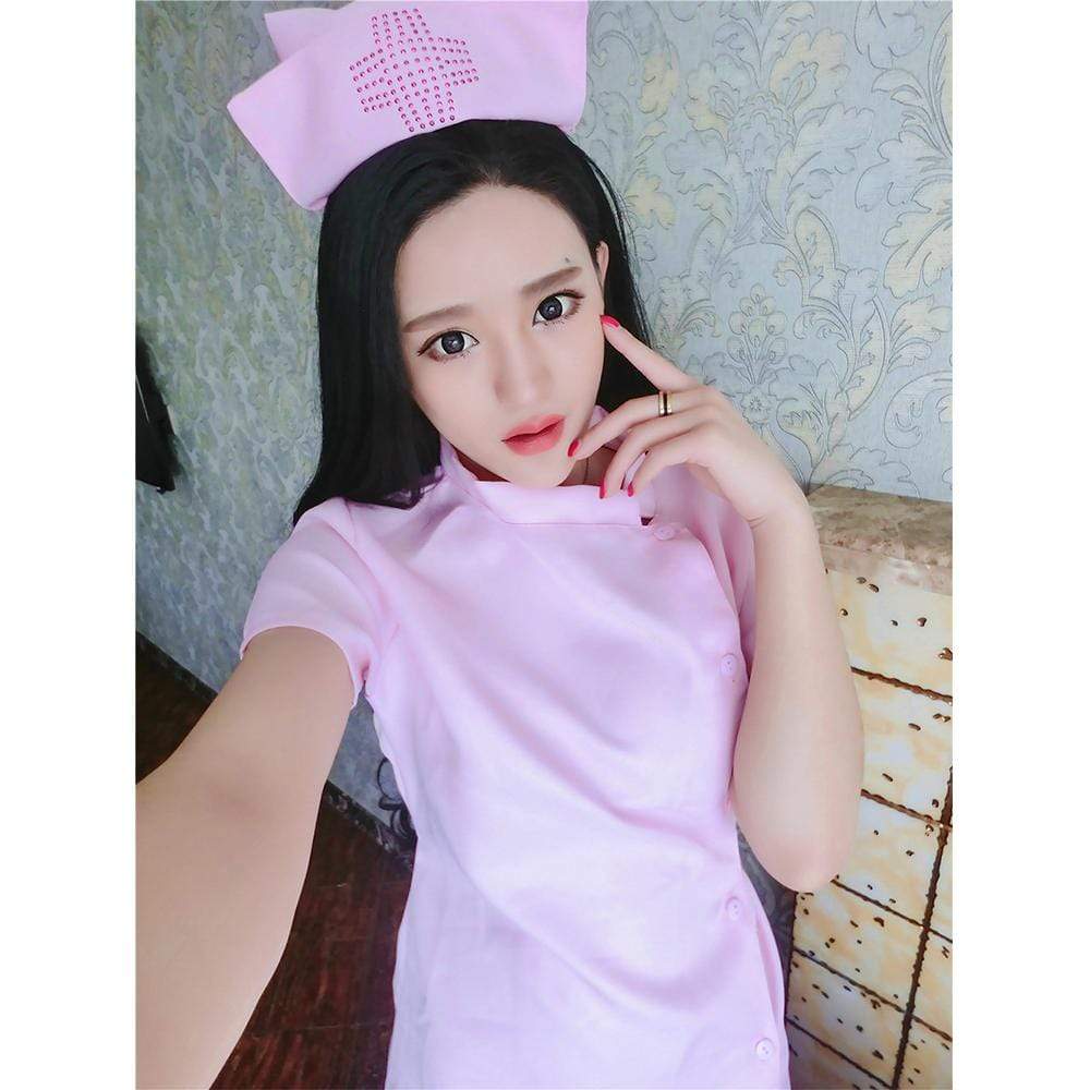 EROX - Royal Road Sexy Nurse Costume (Pink) | CherryAffairs - CherryAffairs.sg